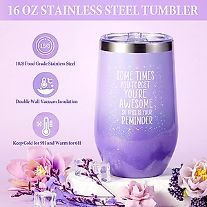 Roacap Spa Gifts Basket for Women, Self Care Gifts Get Well Soon Gifts for Her Mom Mother Friends Sister Wife, Unique Happy Birthday Gift Set Package Ideas for Woman, 16oz Wine Tumbler Cup