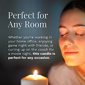 Candle-lite Scented Candles, Mahogany Woods Fragrance, One 18 oz. Single-Wick Aromatherapy Candle with 110 Hours of Burn Time, Brown Color