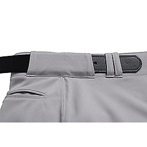 CHAMPRO Boys' X-Large Youth MVP Open Bottom Relaxed Fit Baseball Pants, Grey