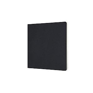 Moleskine Art Sketch Pad, Soft Cover, Square (7.5" x 7.5") Plain/Blank, Black, 48 Pages