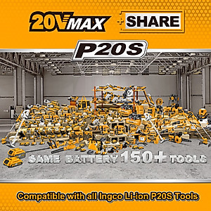 INGCO 20V Fast Intelligent Charger, Compatible with All INGCO 20V Power Tools FCLI2001A