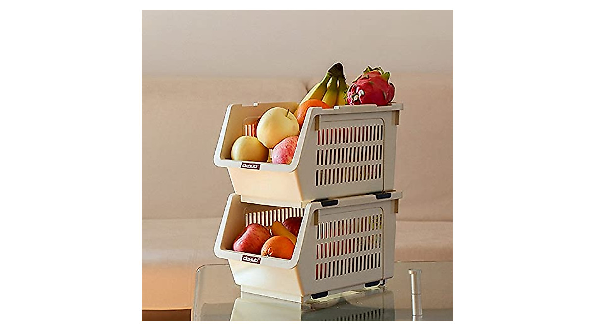 JapanBargain Stackable Kitchen Storage Bin - Organize Now