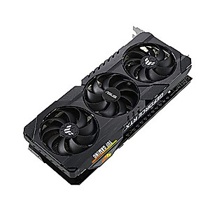 ASUS TUF Gaming NVIDIA GeForce RTX 3060 Ti OC Edition Graphics Card (PCIe 4.0, 8GB GDDR6, HDMI 2.1 , DisplayPort 1.4a, Dual Ball Fan Bearings, Military-Grade Certification, GPU Tweak II), Black