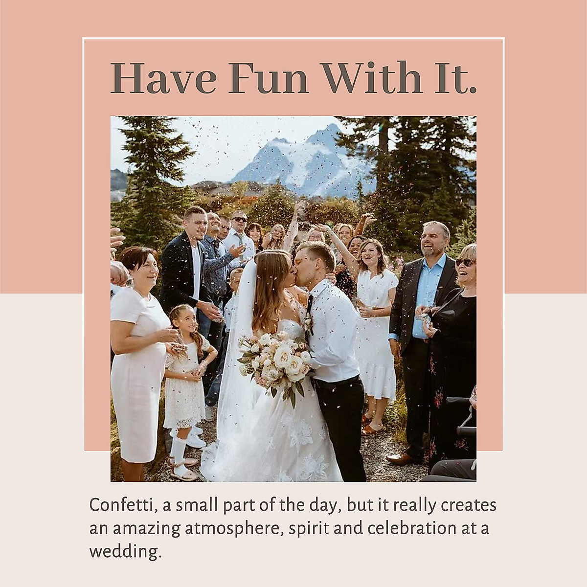 RainbowPana 50 Pack Biodegradable Confetti, Dried Flower Petals, Biodegradable Flower Petals for Weddings, Wedding Confetti, Wedding Send Off Ideas, Flower Confetti, Wedding Exit Ideas - Mix Petals …