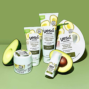 Yes To Avocado Daily Eye Cream, Fragrance-Free, Hydrating & Smoothing, with Hyaluronic Acid & Omega 3, 0.5 Fl Oz