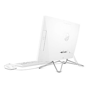 HP 22" All-in-One Desktop, AMD Athlon Silver 3050U Processor, AMD Radeon Graphics, 4 GB RAM, 256 GB SSD, Windows 11 Home (22-dd0210, Snow White) (Renewed)