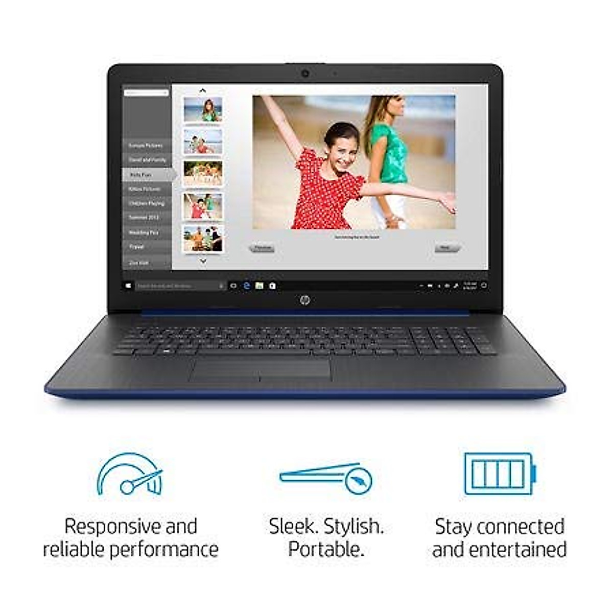 HP 17.3" HD+ SVA BrightView WLED-Backlit Touchscreen Laptop, Intel Quad-Core i5-8265U up to 3.9GHz, 8GB DDR4, 256GB NVMe SSD, Optical Drive, Bluetooth, Wi-Fi, HD Audio, HD Webcam, Lumiere Blue
