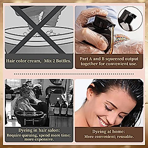 MOHOPE Reddish Browning Shampoo 14.1 Fl Oz (400ml) | 100% Grey Coverage 3 In 1 Revolutionary Instant Hair Dye | Semi Permanent Magically Only 20 Minutes Last 30 Days | Safe Natural Ingredients