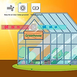 Arsor Solar Panel Fan Kit, 5V 3W Solar Panel Exhaust Fan 3000RPM Solar Powered Fan Kit Waterproof Mini Ventilator for Chicken Coops Pet House Greenhouse Camping Cooling Ventilation Window Exhaust