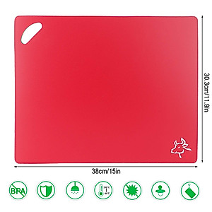 Kitchen Cutting Boards 4pcs PP Flexible Kitchen Cutting Board NonSlip Cutting Board for Vegetable Meat