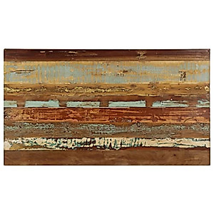 YPWRENH Snack Table Kitchen End Table Dining Table 55.1"x31.5"x29.9" Solid Reclaimed Wood for Dining Room, Kitchen or Living Room