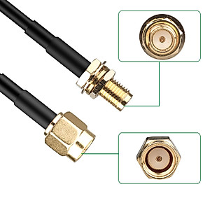 traderplus 3-Pack 10FT RP-SMA Male to Female Extension Cable WiFi Router Antenna Extender