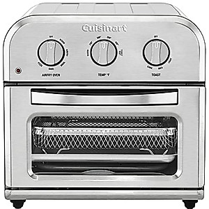 Cuisinart TOA-26 Compact AirFryer/Convection Toaster Oven Stainless Steel Bundle with 1 YR CPS Enhanced Protection Pack