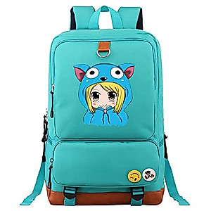 Piatek Teens FAIRY TAIL Canvas Daypack Lightweight Graphic Knapsack Waterproof Casual Bookbag for Youth