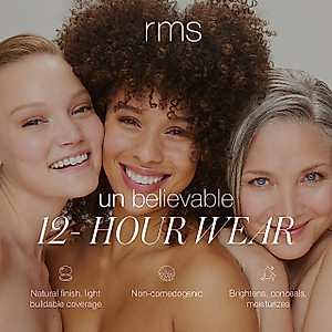 RMS Beauty “Un” Cover-Up Concealer - Organic Cream Concealer & Foundation, Hydrating Face Makeup for Healthy Looking Skin - No.22.5 (0.2 Ounce)