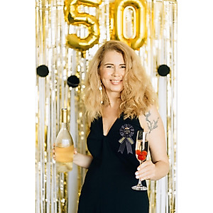 It's My 50th Birthday Tinplate Badge Pin, Anniversary Birthday Pin, Award Ribbon Party Decoration Logo for Men Women(50)