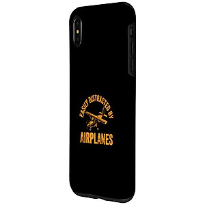 iPhone XS Max Airplane Pilot Easily Distracted By Airplanes Aviation Case