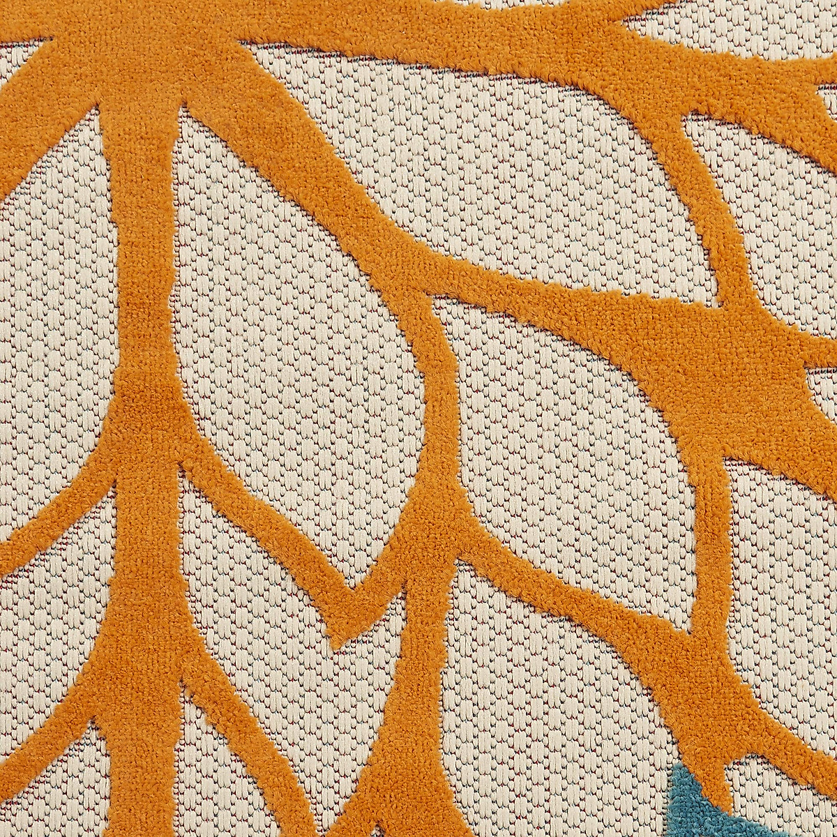 Nourison Aloha Indoor/Outdoor Green 7'10" x 10'6" Area Rug, Tropical, Botanical, Easy Clean, Non Shedding, Bed Room, Living Room, Dining Room, Deck, Backyard, Patio (8x10)