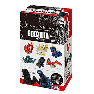 nanoblock - Godzilla - Godzilla Assortment 2 (Blind Box Complete Set), mininano Series Building Kit