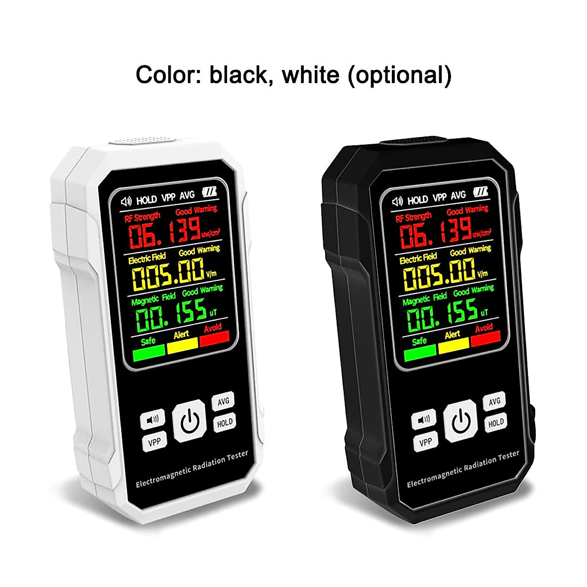 Multifunctional Electroic Radiation Detector Electric Field Intensity Tester Magnetic-Field Intensity Test Meter RF Strength Detection Device with Sound Alarm Function