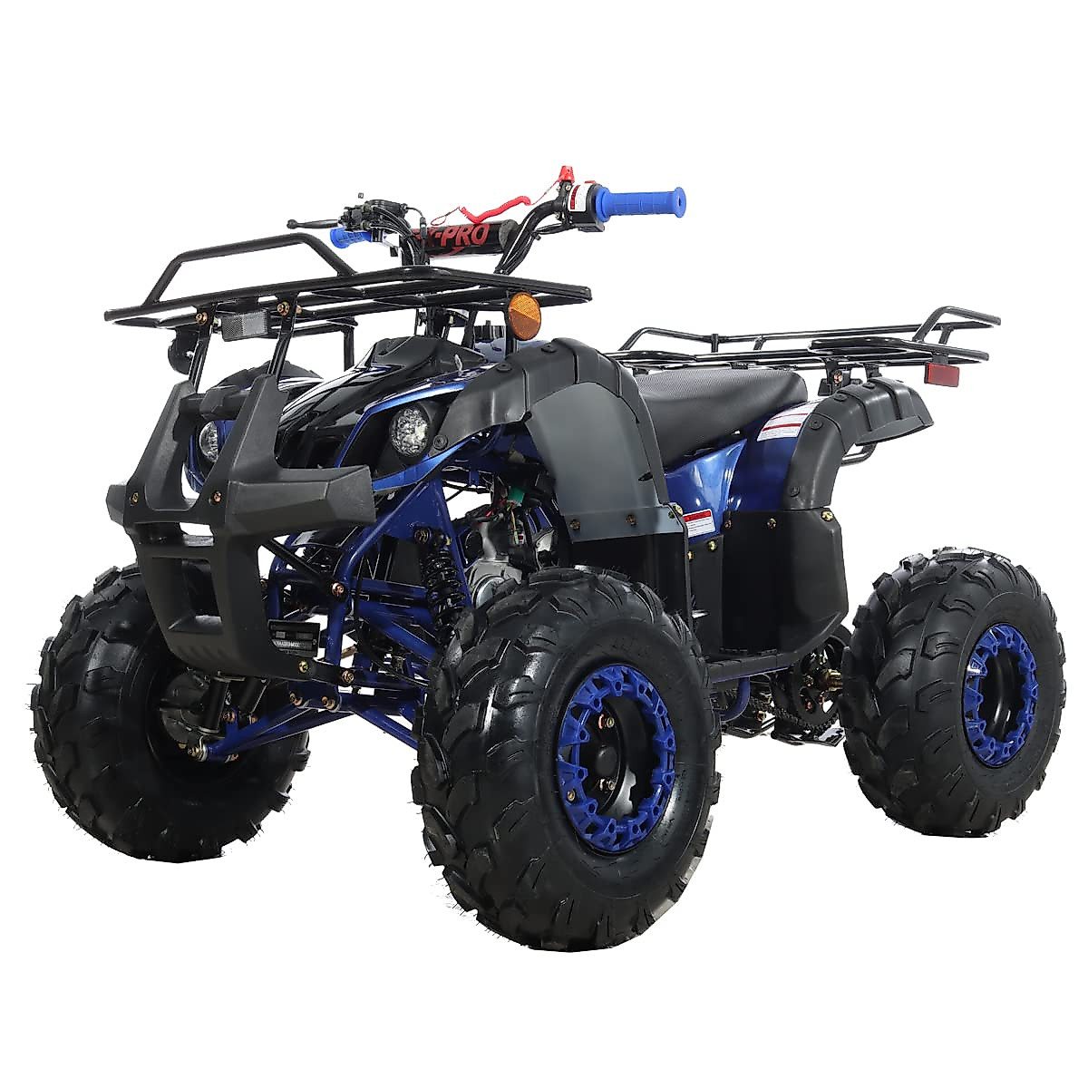 X-PRO 125cc ATV 4 Wheels Quad 125 ATV Quads with LED Lights, Big 19"/18" Tires!(Blue, Factory Package)