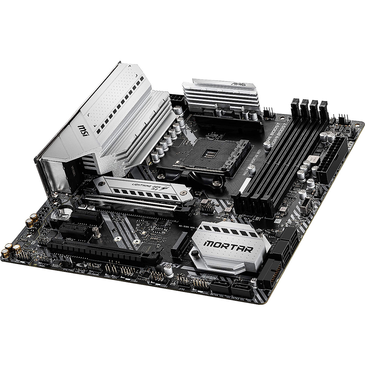 MSI MAG B550M Mortar WiFi Gaming Motherboard (AMD AM4, DDR4, PCIe 4.0, SATA 6Gb/s, M.2, USB 3.2 Gen 2, AX Wi-Fi 6, HDMI/DP, Micro-ATX, AMD Ryzen 5000 Series Processors)