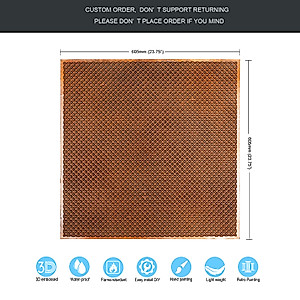 Tin-Look Ceiling Tiles Farmhouse Tin Ceiling Tiles for Cafe Club Salon Hotel Store Bar 2'x2' PL20 Archaic Copper 10pcs