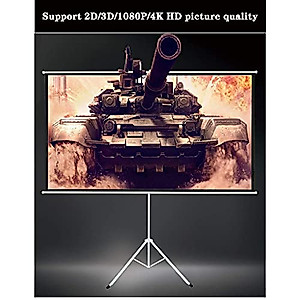 FMOGE Projection Screen,120 Inches, 4:3,4K Image Quality,Portable and Mobile,Ultra-high Color Reproduction,Suitable for Home Theater,Games,Offices,Presentations and Education,Outdoor and Indoor