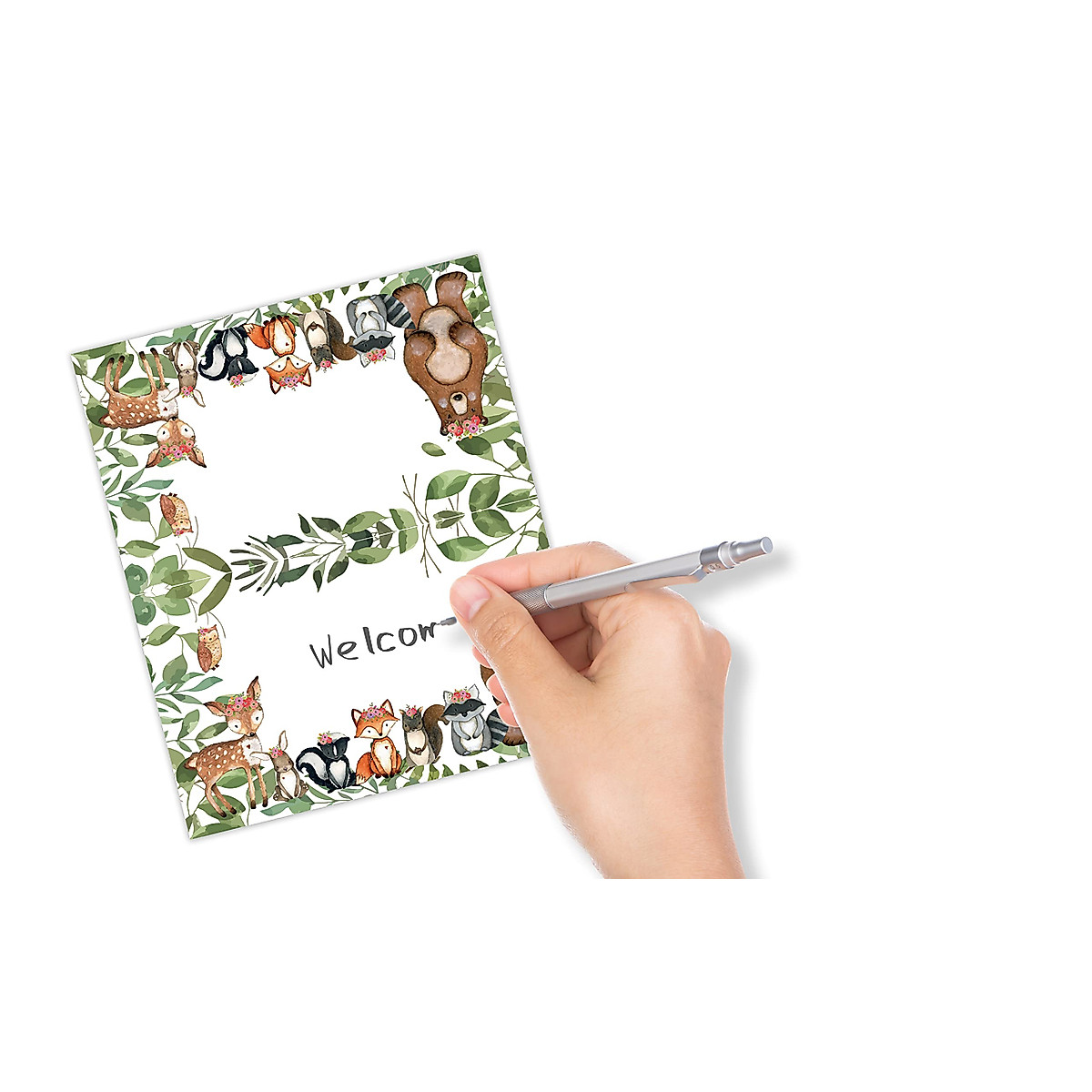 Table Place Card, Jungle Safari Animal Themed Tent Style Cards, Pack of 25 Half-Fold Reception Place Cards, Perfect for Baby Showers, Jungle Safari Birthday Party and Special Events A30