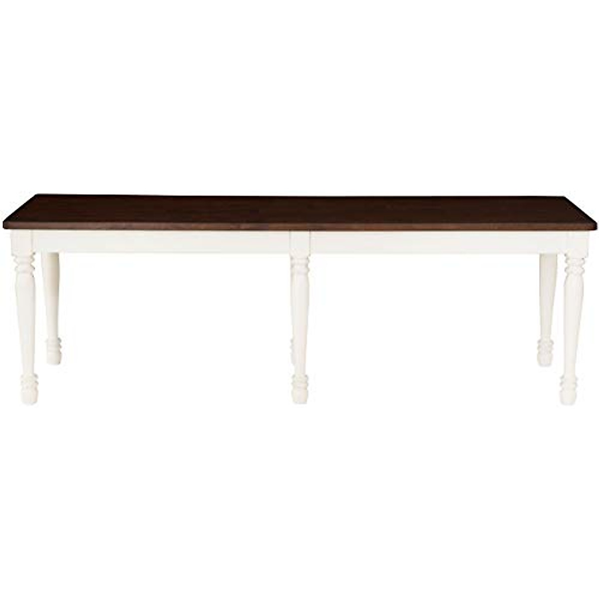 Crosley Furniture Shelby Dining Bench, Distressed White