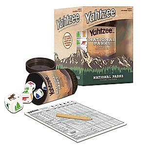 YAHTZEE National Parks Travel Edition | Classic Yahtzee Dice Game with a National Parks Theme | Perfect Travel Game for Families | Celebrate US National Parks Service