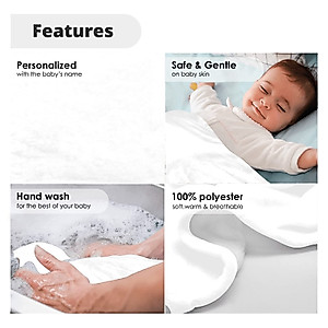 Personalized Baby Blanket - Soft Cow Print Patchwork Custom Blanket - Baby Shower Toddler Nursery Bed Blankets Stroller Crib 30x40 in