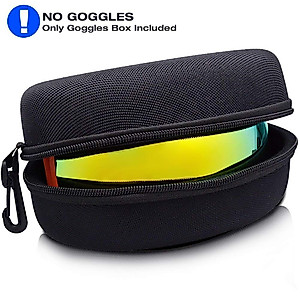 ZIONOR Ski Goggles with a Hard EVA Protection Case