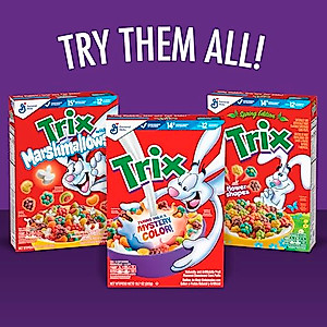 Trix Fruity Breakfast Cereal, 6 Fruity Shapes, Whole Grain, 10.7 OZ