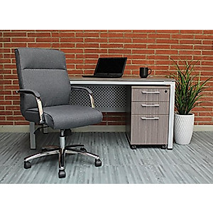 Boss Office Products Modern Executive Conference Chair, Grey