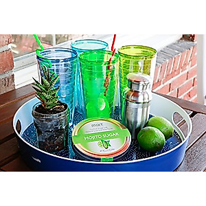 Boston Warehouse Insulated Plastic Tumblers, 24-Ounce, Set of 4, Sunset Collection