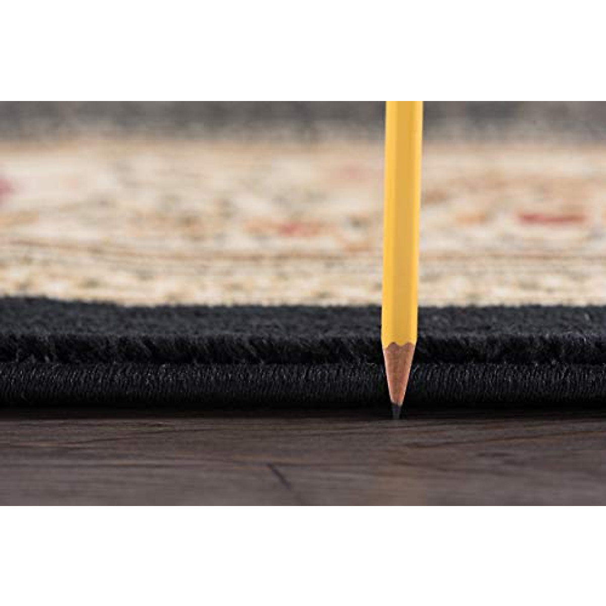 Jayden Traditional Oriental Black Scatter Mat Rug, 2' x 3'