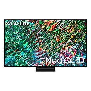 SAMSUNG QN75QN90BAFXZA 75" QLED Quantum Matrix Neo 4K Smart TV with an Austere 7S-PS4-US1 4-Outlet Power with Omniport USB (2022)