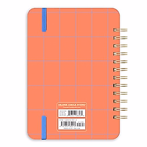 Orange Circle Studio Do It All 2024 Weekly Planner, 17-Month Wire-O Bound Calendar Book with Dotted Grid Week-Per-Spread View & To-Do Lists, Appointment, Budget & Goal Tracker for School/Work, Coral