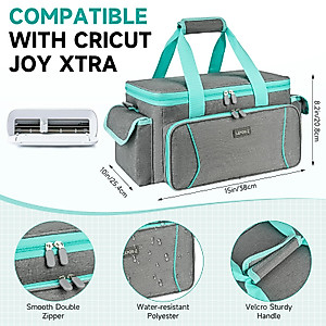 LEFOR·Z Carrying Case Compatible with Cricut Joy Xtra,Protable Travel Storage Bag with Removable Dividers Fits for Cricut Joy Xtra Accessories and Supplies