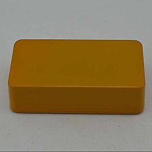 2PCS TTONE 1590B Series Aluminum Metal Stomp Box For Guitar Effects Pedal/1590B Box Orange