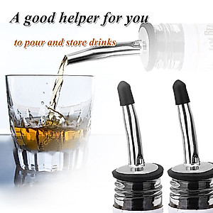 100 Pcs Pourers Dust Covers，liquor spout covers, Dispenser Spout Dust Rubber Caps for Olive Oil Liquor Bottles, Black (Black)