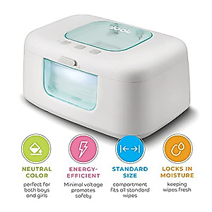 TinyBums Baby Wipe Warmer & Dispenser with LED Changing Light & On/Off Switch - Jool Baby