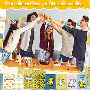 Colarr 48 Pcs First Day of School Gift for Students from Teacher Inspirational Duck Notepads Bulk Motivational Cute Duck Mini Notebooks Coworker Valentines Day Gifts Duck Gifts for Duck Lovers