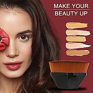 Petal-Shaped Foundation Brush, GODR7OY Foundation Makeup Brush, Suitable for Mixed Liquid, Cream or Flawless Powder Cosmetics, Multifunctional Makeup