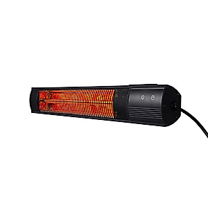 Newair Outdoor Electric Infrared Wall Patio Space Heater, 1500 Watts, Rose Gold Radiant Tube Heating, Remote Control, 2 Wall Mounts, Mounting Hardware for Outdoor Spaces, Patios, Porches and More
