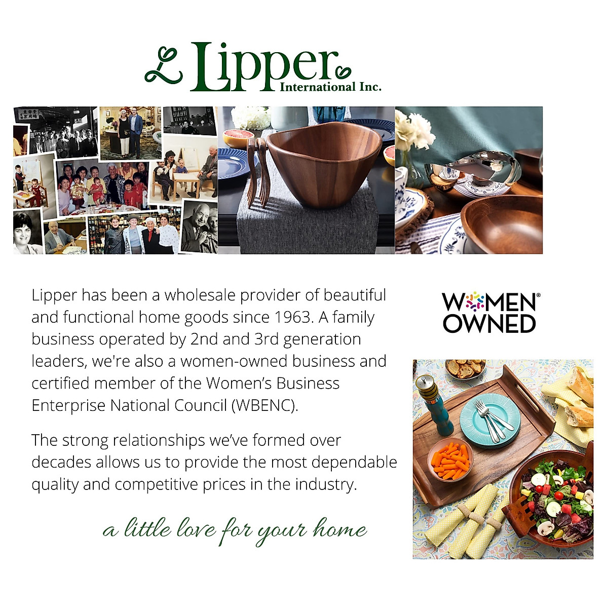 Lipper International 8302 Bamboo Wood 2-Tier 10" Kitchen Turntable