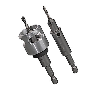 BETOP Industrial Tools-4pc Set Carbide Tipped 82-Deg Countersink bit with Drilling Depth Stop