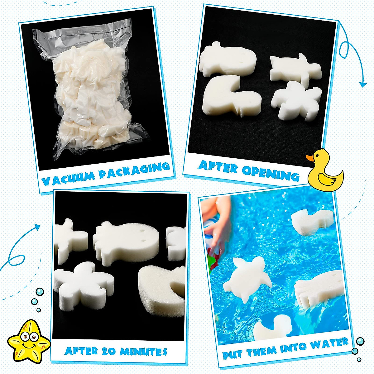 25 Pieces Hot Tub Scum Absorber Hot Tub Accessories Oil Absorbing Sponge Remover Floating Sponges for Hot Tub Swimming Pool and Spa (White)