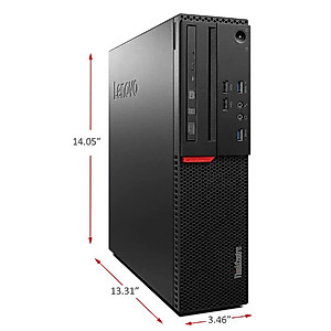 Lenovo Small Desktop Computer (SFF), Dual 24 Inch Monitors, Intel Core i7-6700, 32GB RAM 512GB SSD +2TB HDD, 2GB Graphics Card, HDMI, WiFi, Bluetooth,Wireless Keyboard Mouse (Renewed)